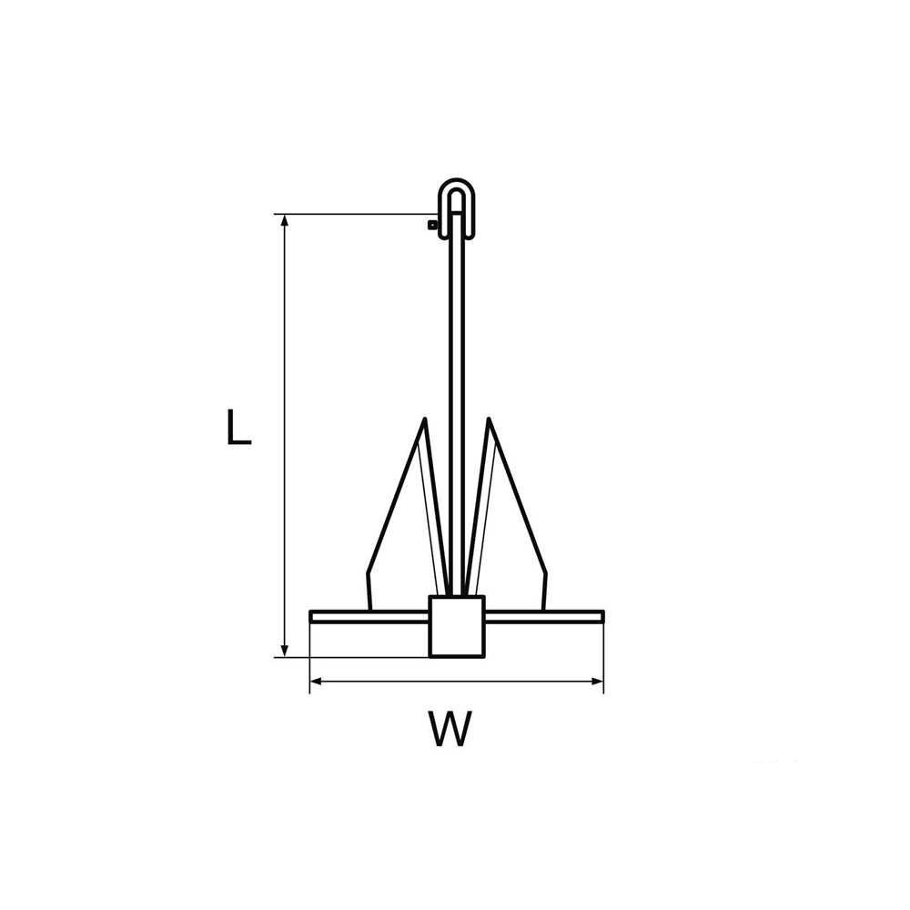 Danforth Type Anchor Galvanized Steel - Anker aus verzinktem Stahl ...