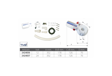 Mazerator für WC Tmc - Zerhacker WC - Ablaufpumpen - MTO Nautica Store